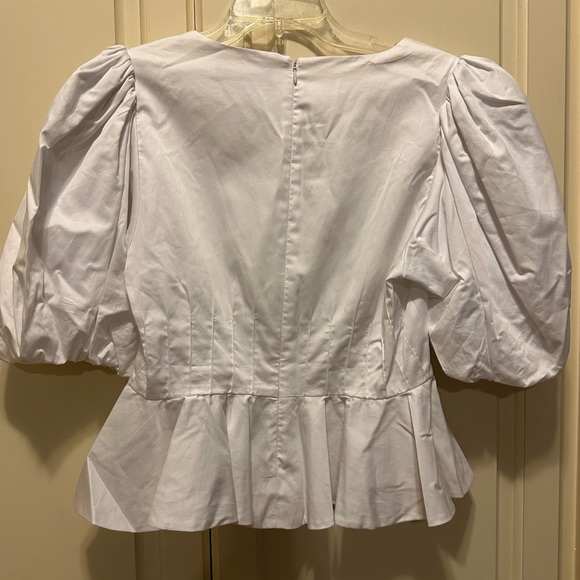 HUNTER BELL | Tops | Hunter Bell Camille Pintuck Top In Bright White Sz ...